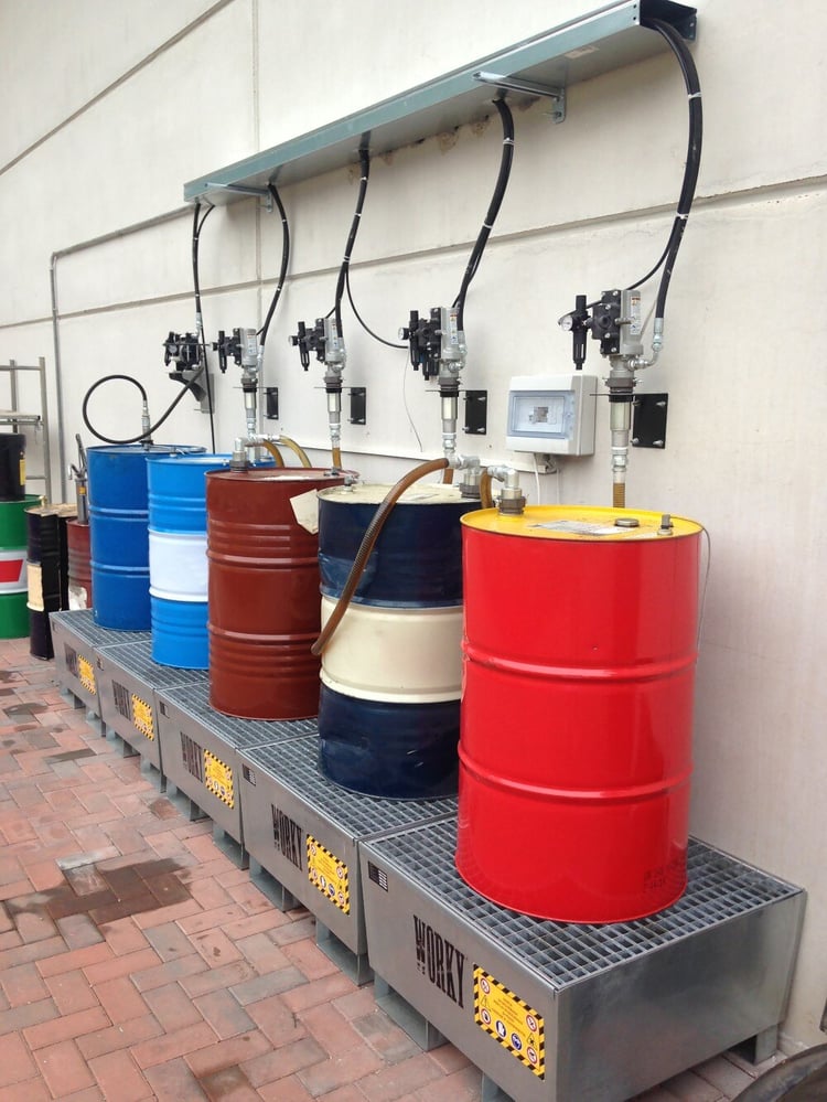 Oil distribution in the workshop: efficiency and sustainability