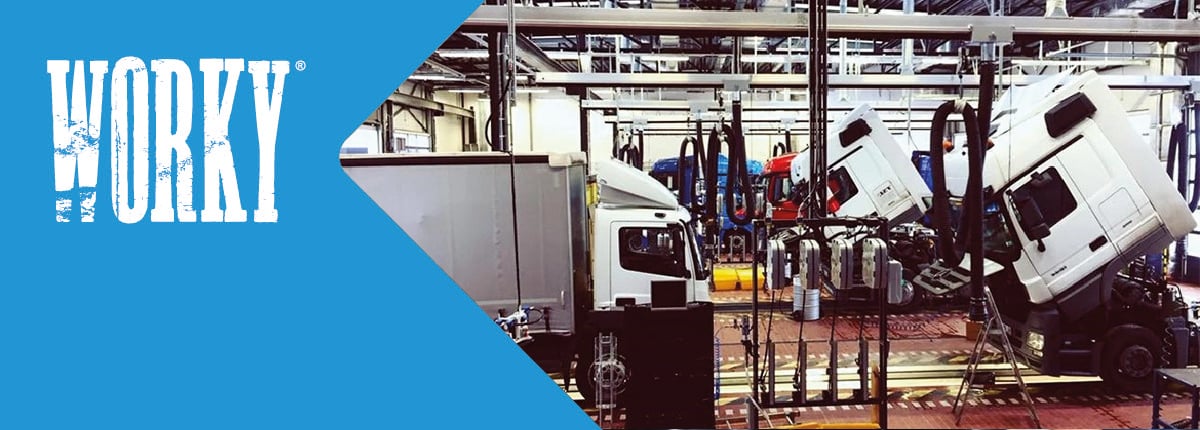 Lorry workshop design: rendering and 3D for a global view